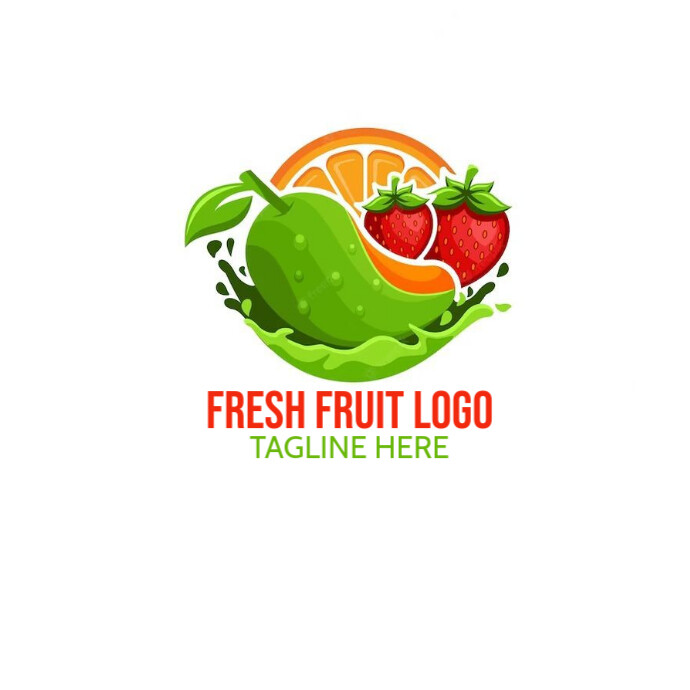 Professional Fresh Fruit Logo Design Logo Template | PosterMyWall