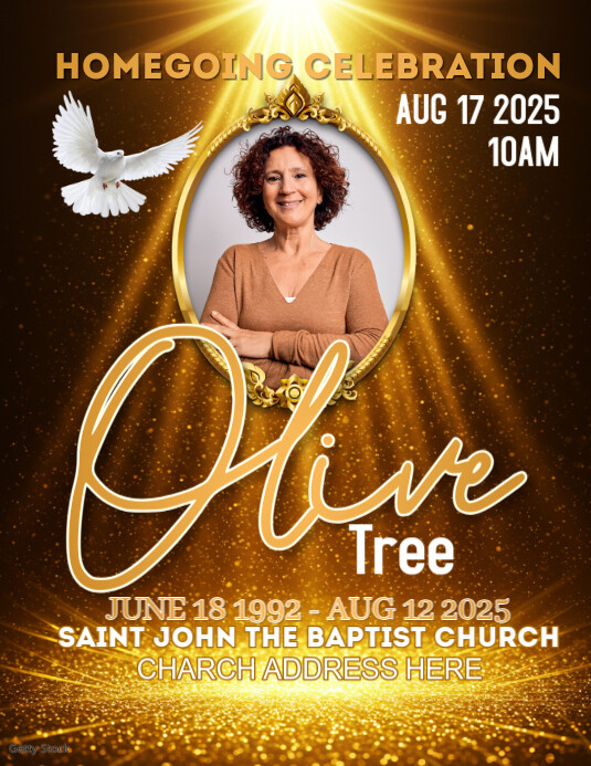 Professional Funeral Program Flyer (us Letter) Template | PosterMyWall