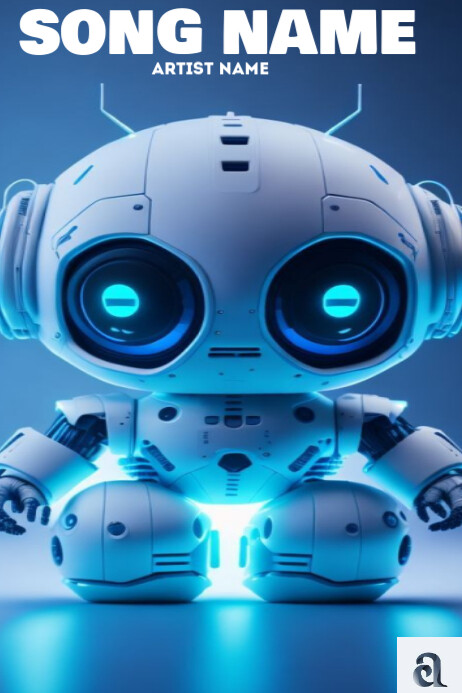 Copy of Professional Futuristic Robot Album Cover Poster | PosterMyWall
