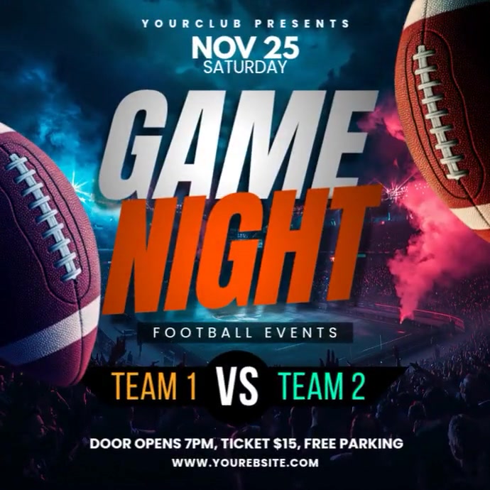 Professional Game Night Instagram Post Template | PosterMyWall