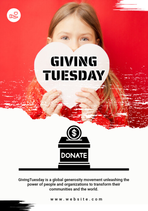 Copy of Professional Giving Tuesday Flyer A5 | PosterMyWall