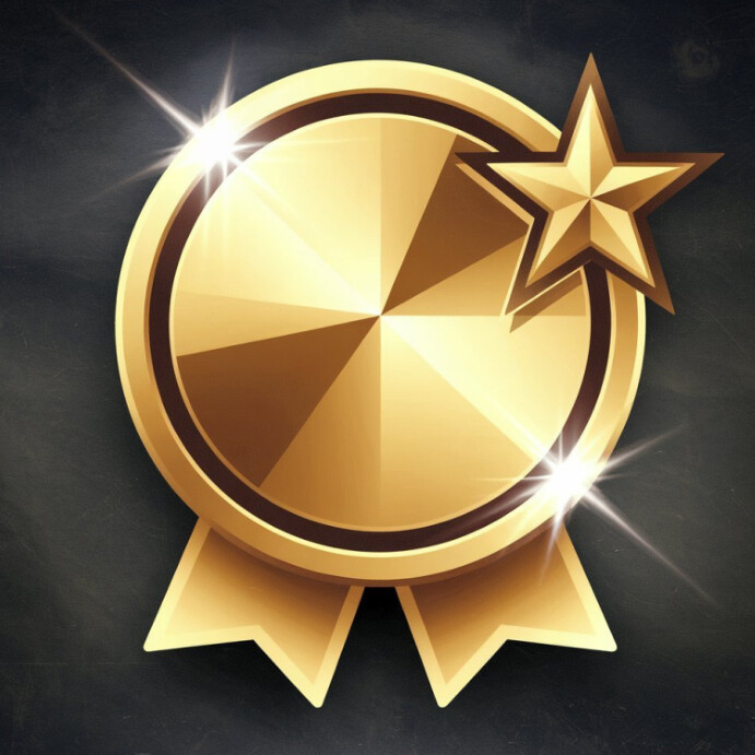 Professional Gold Achievement Badge Instagram Post Template | PosterMyWall