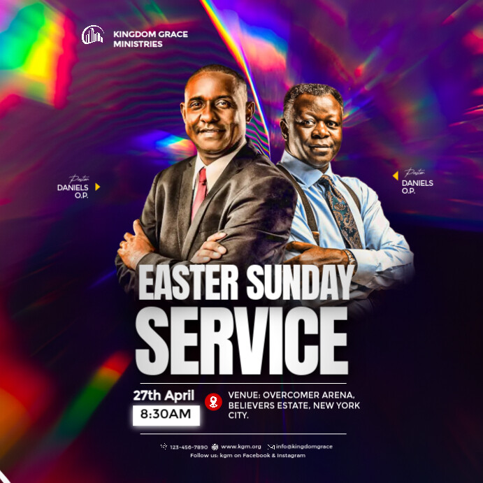 Copy of Professional Good Friday, Church, Revival Prayer Worship And ...