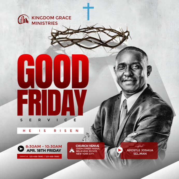 Professional Good Friday, Church, Revival Prayer Worship And Praise ...
