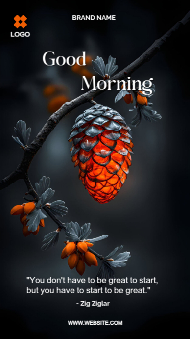 Copy of Professional Good Morning Digital Display (9:16) | PosterMyWall