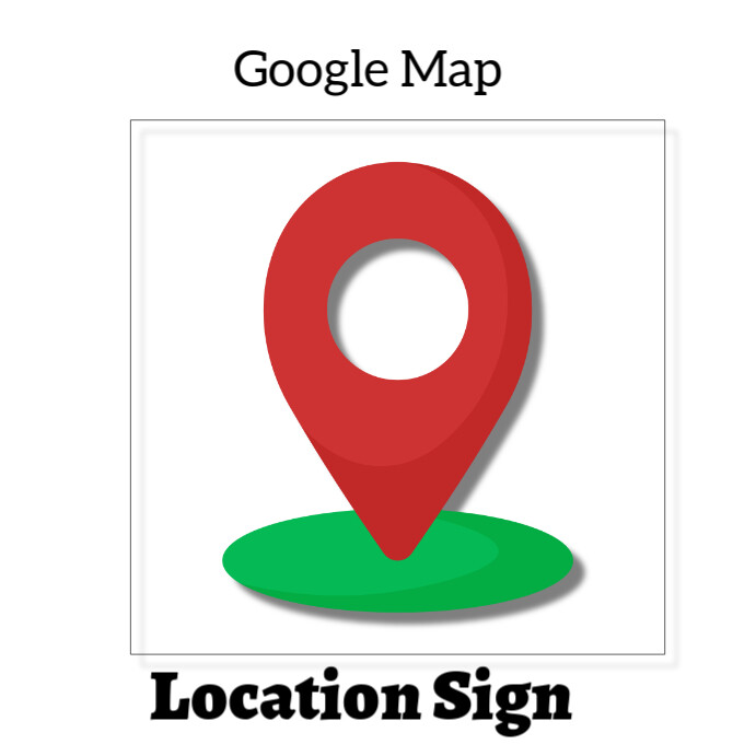Professional Google Map Location Sign Instagram Post Template ...