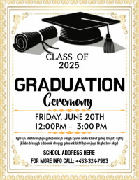 Graduation Ceremony Flyer Template | PosterMyWall