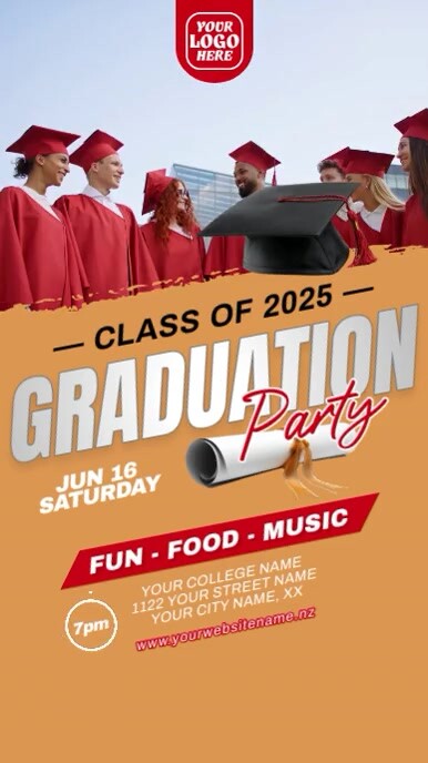 Professional Graduation Party Instagram Reel | PosterMyWall