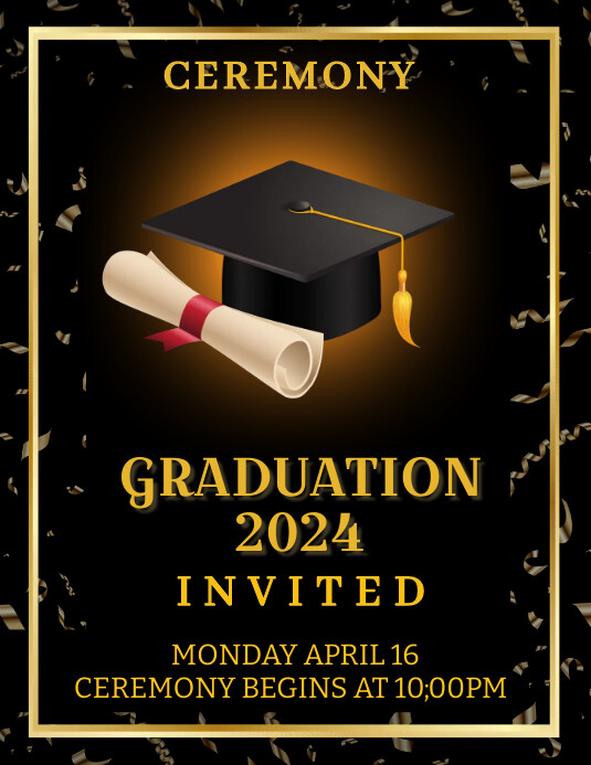 Professional Graduation Template Flyer (us Le | PosterMyWall