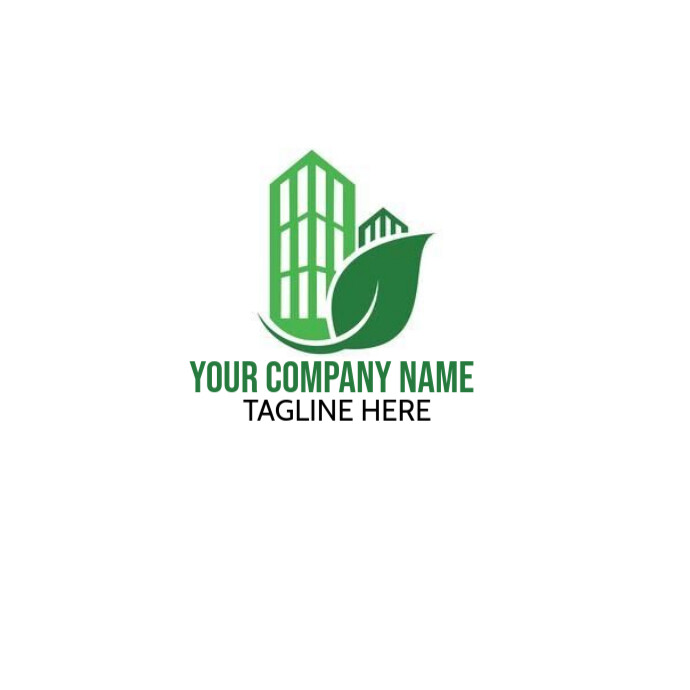 Copy of Professional Green Building Logo Design Logo | PosterMyWall