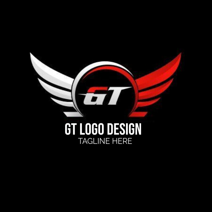 Professional Gt Logo Design Logo Template | PosterMyWall