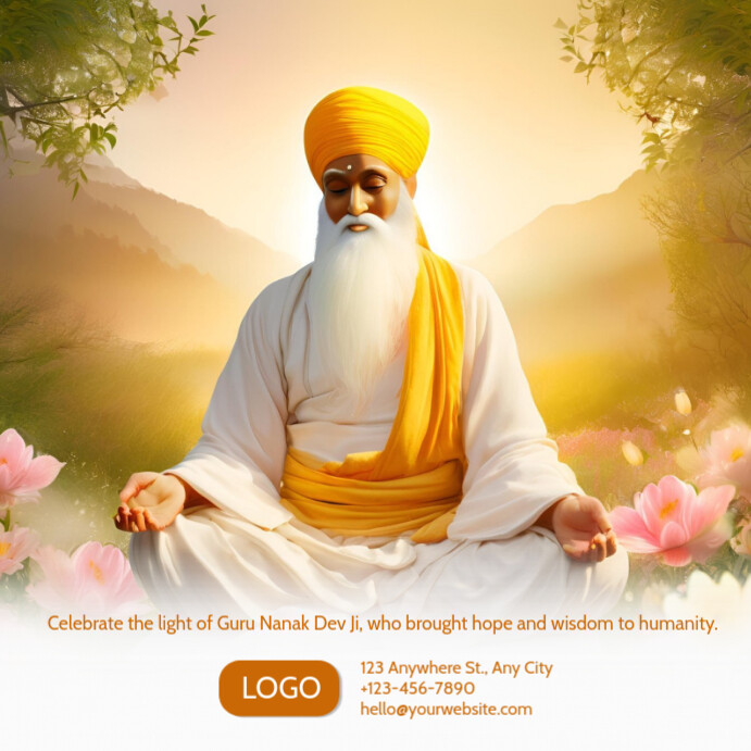 Professional Guru Nanak Jayanti, Guru Nanak Dev, Gurpurab, Instagram ...