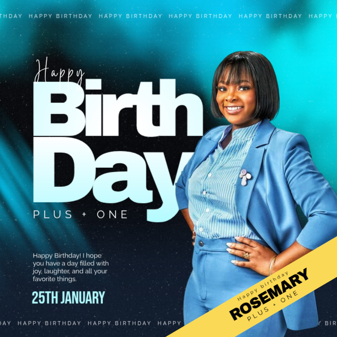 Plantilla de Professional Happy Birthday Greeting, Birthday Wishes Card ...