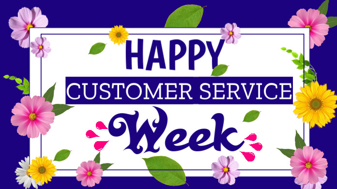 Professional Happy Customer Service Week Twitter Post Template | PosterMyWall