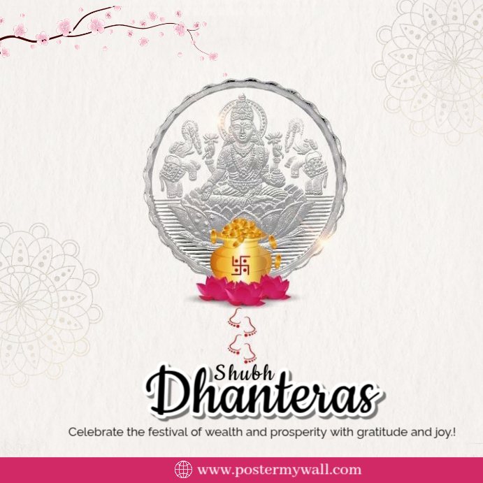 Professional Happy Dhanteras Instagram Post Template | PosterMyWall
