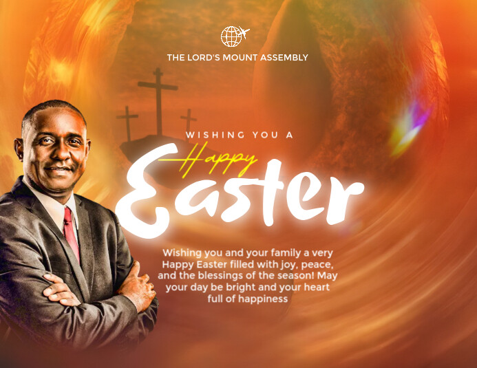 Plantilla de Professional Happy Easter, Easter Greeting, Easter Card ...