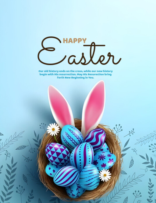Copy of Professional happy easter flyer 2025 | PosterMyWall
