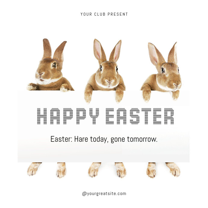 Professional Happy Easter Instagram Post Template | PosterMyWall