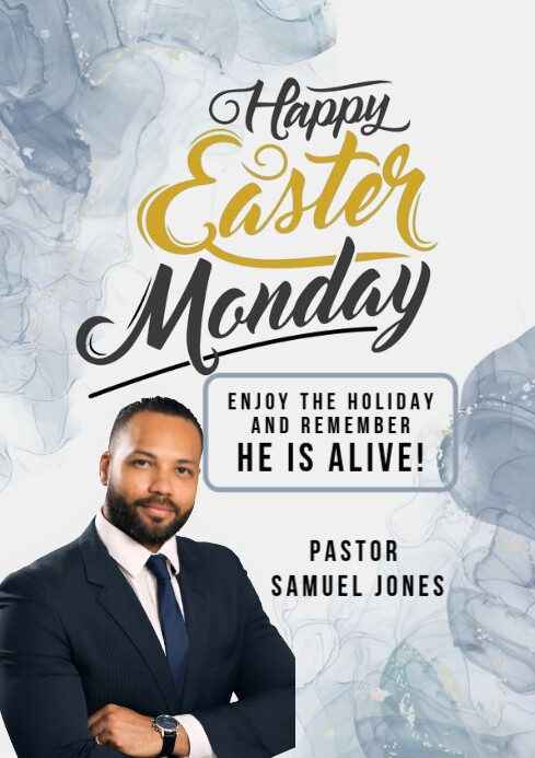 Professional Happy Easter Monday A4 Template | PosterMyWall