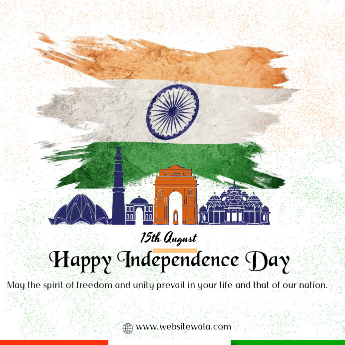 Professional Happy Independence Day Instagram Template | PosterMyWall