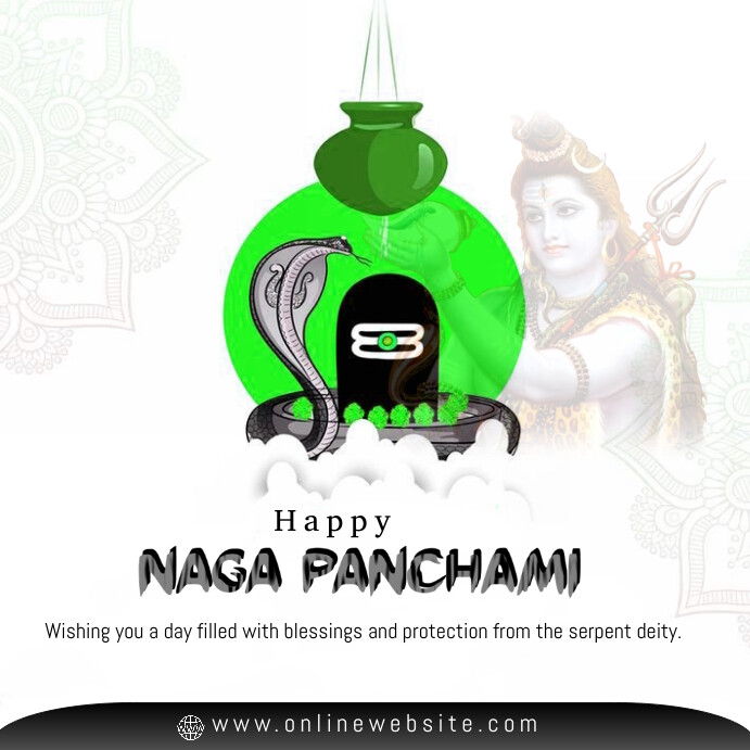 Professional Happy Naga Panchami Instagram Po Template | PosterMyWall