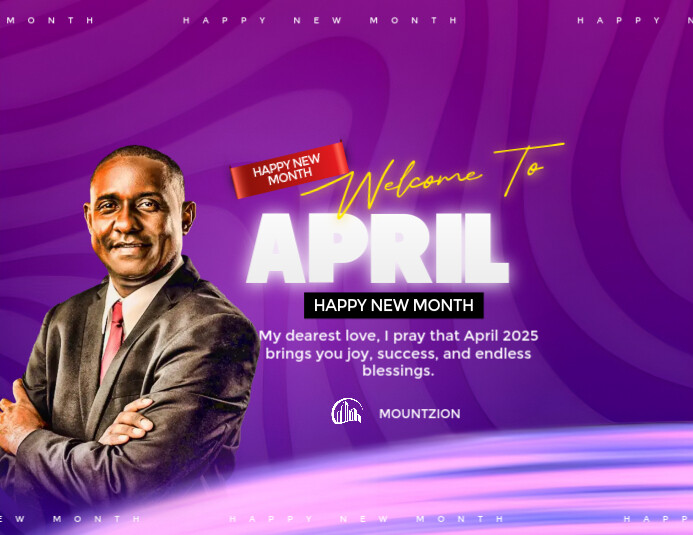 Professional Happy New Month, April Greetings, Hello April, New Month ...