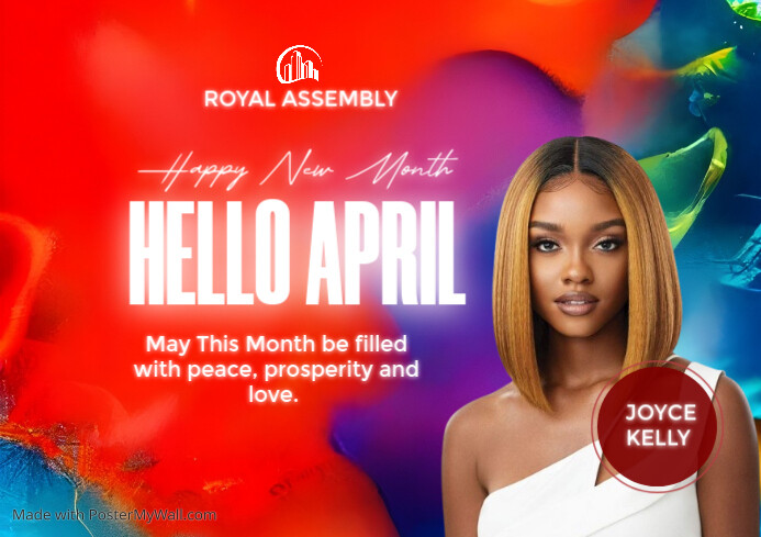 Copy of Professional Happy New Month, April Greetings, Hello April, New ...