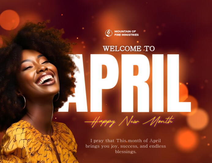 Copy of Professional Happy New Month, April Greetings, Hello April, New ...