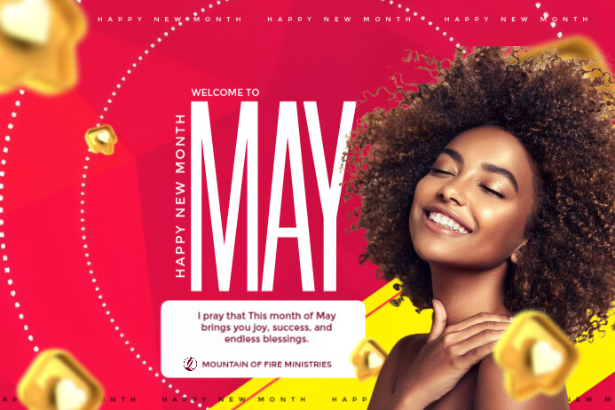 Copy of Professional Happy New Month, Welcome To May, New Month ...