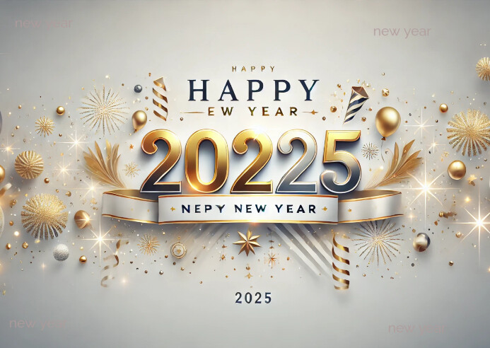 Professional Happy New Year Postcard Template | PosterMyWall