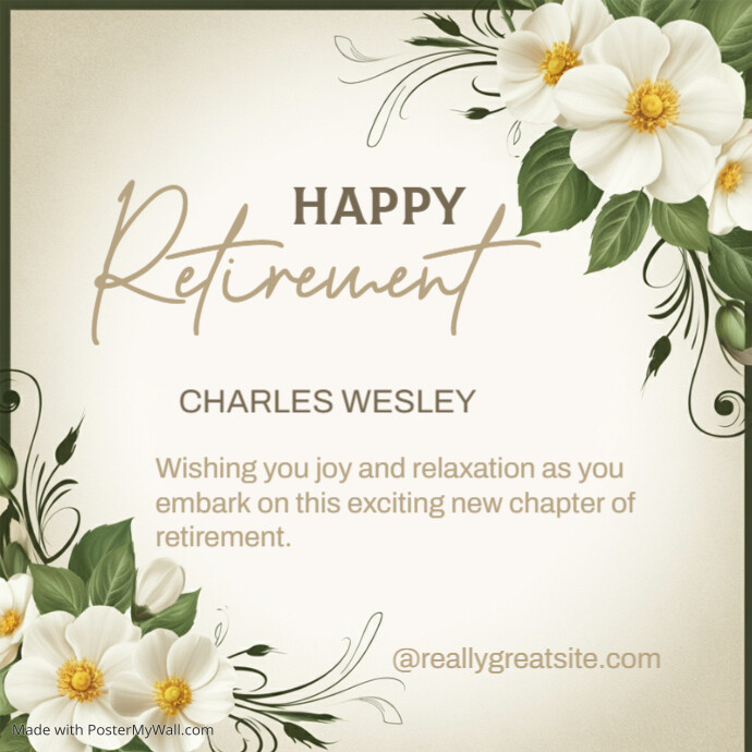Professional Happy Retirement Instagram Post Template | PosterMyWall