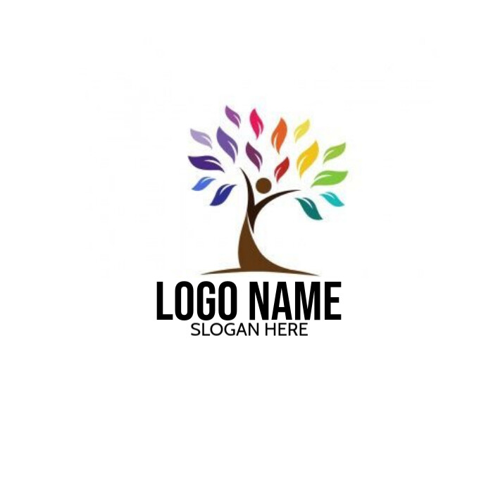 Copy of Professional Happy Tree Log Logo | PosterMyWall