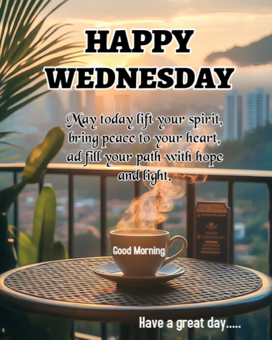 Professional Happy Wednesday Instagram Portrait Template | PosterMyWall
