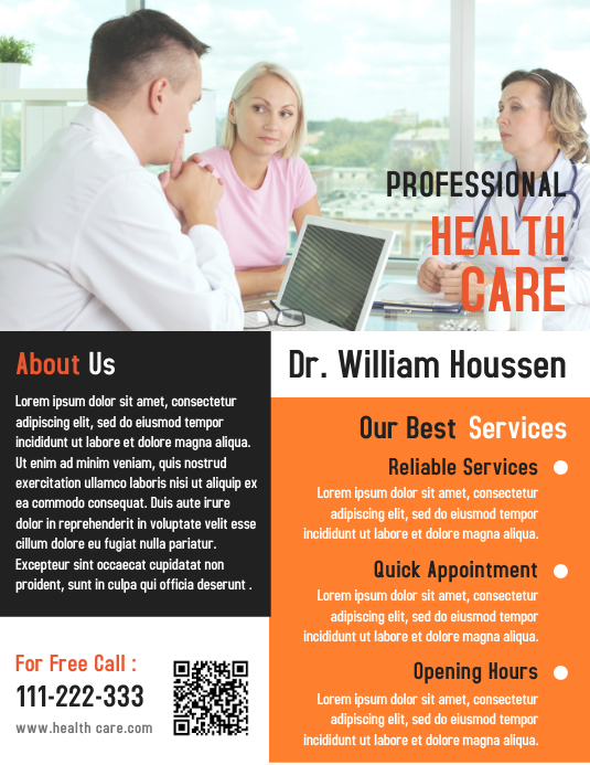 Professional Health Care flyer Template | PosterMyWall