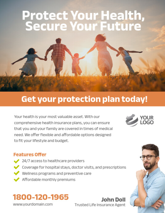 Modèle Professional Health Insurance Flyer Poster Flyer (us Letter ...