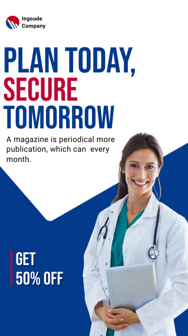 Professional Health Insurance Instagram Story Template | PosterMyWall