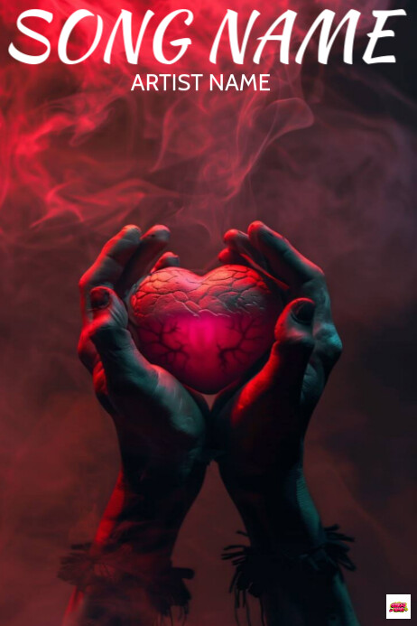 Copy of Professional Heart Album Cover Art Design Poster | PosterMyWall