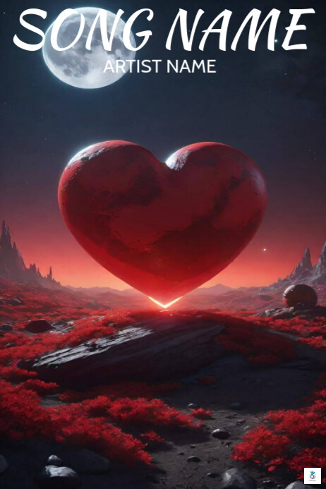 Copy of Professional Heart Song Album Cover Art Design Poster ...