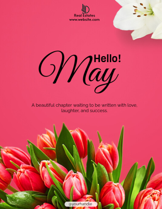 Professional Hello May Brand Template Flyer (us Letter) | PosterMyWall
