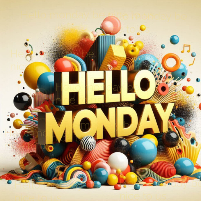 Copy of Professional Hello Monday Instagram Post | PosterMyWall