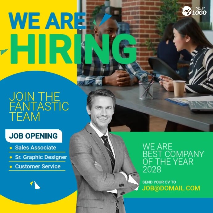 Professional Hiring Ad Template Instagram Post | PosterMyWall