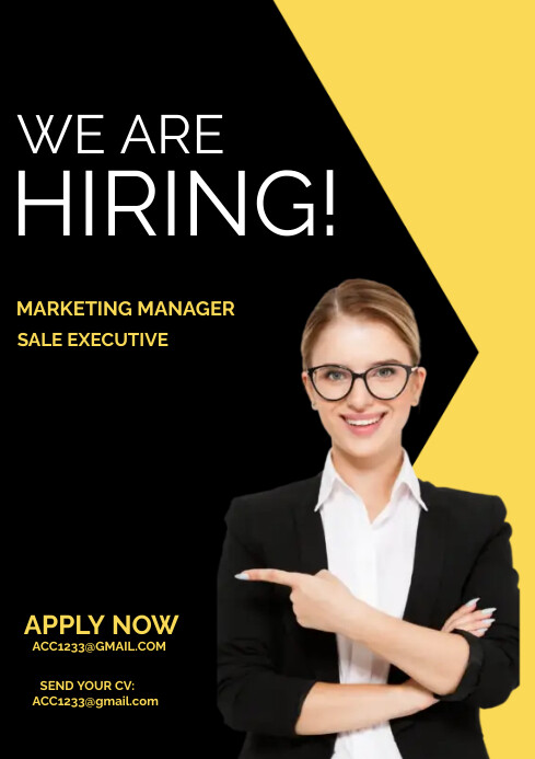 Copy of Professional Hiring Poster Job A2 | PosterMyWall