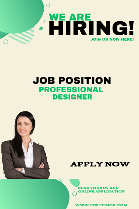 Professional Hiriring A New And Fresh Toost Ofjob Poster Template ...