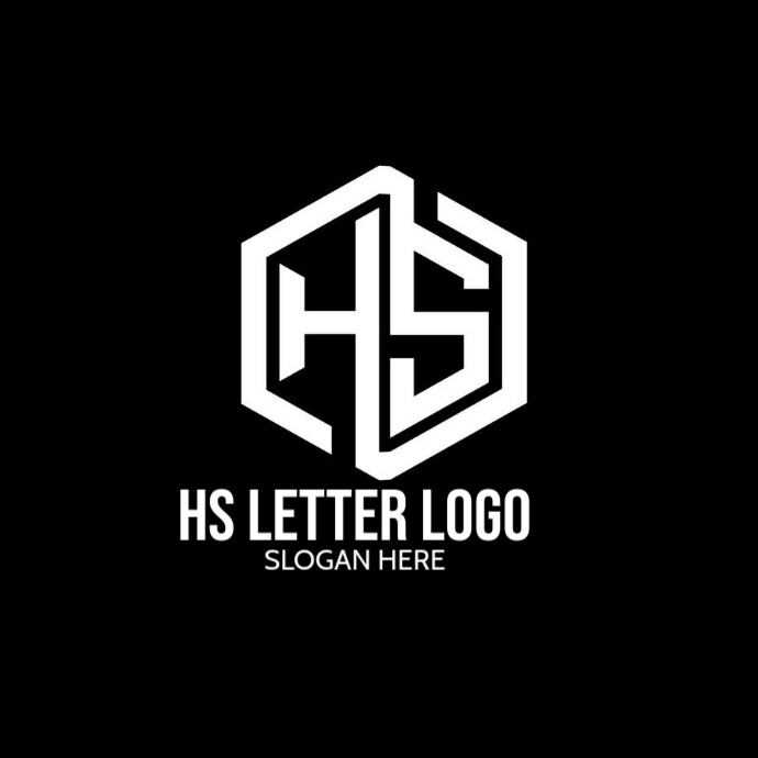Professional Hs Letter Logo Logo Template | PosterMyWall