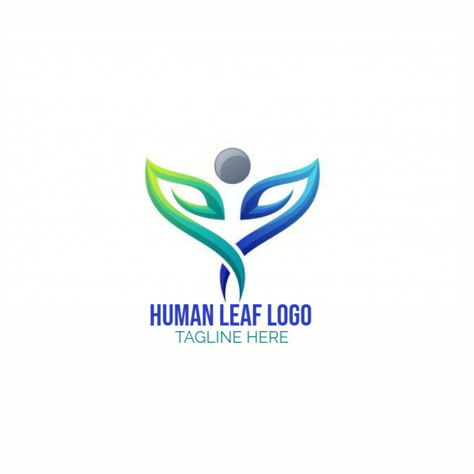 Professional Human Leaf Logo Design Logo Template | PosterMyWall