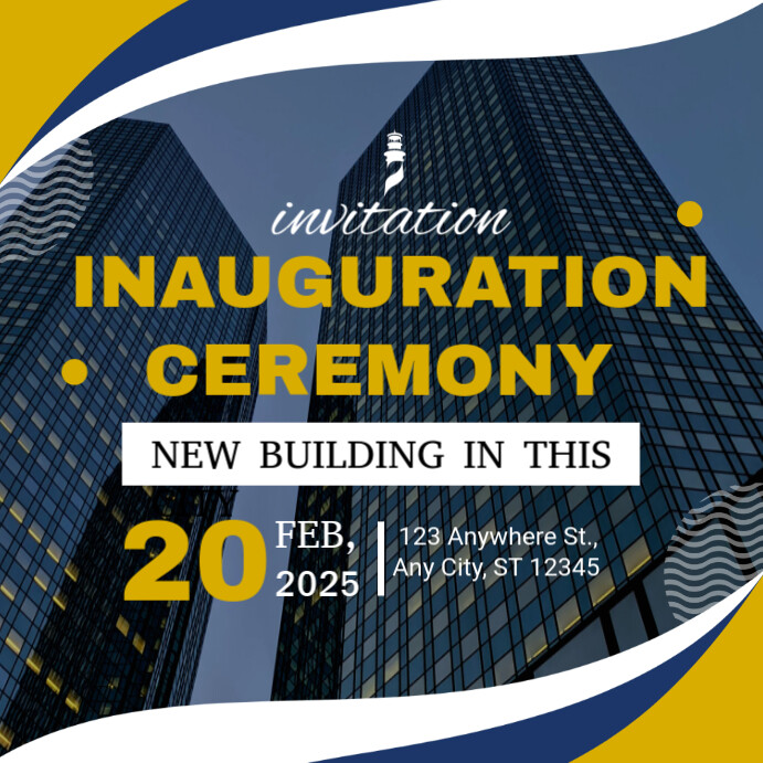 Plantilla de Professional Inauguration Ceremony Instagram Post ...