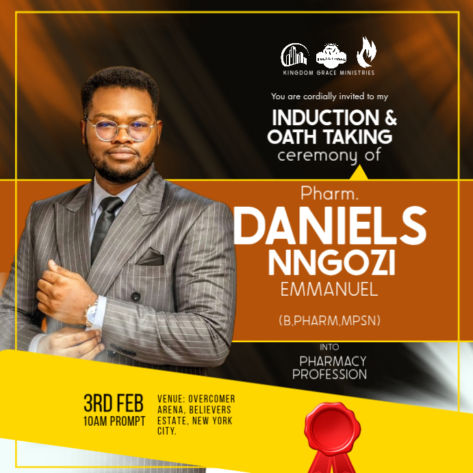 Copy of Professional Induction Ceremony Template, Oath Taking Ceremony ...