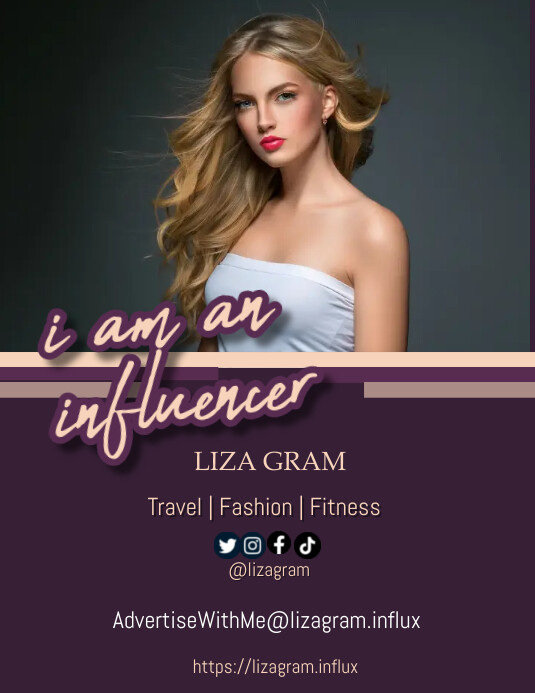 Professional Influencer Flyer (us Letter) Template | PosterMyWall