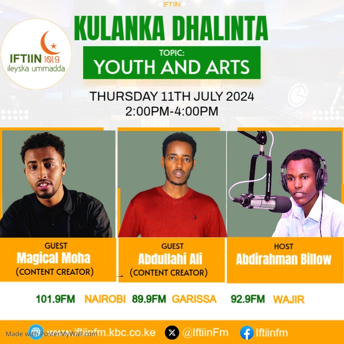 Professional Inftiin Radio Station Event Post Template | PosterMyWall