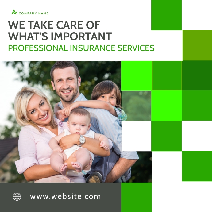 professional insurance services advertising g Template | PosterMyWall